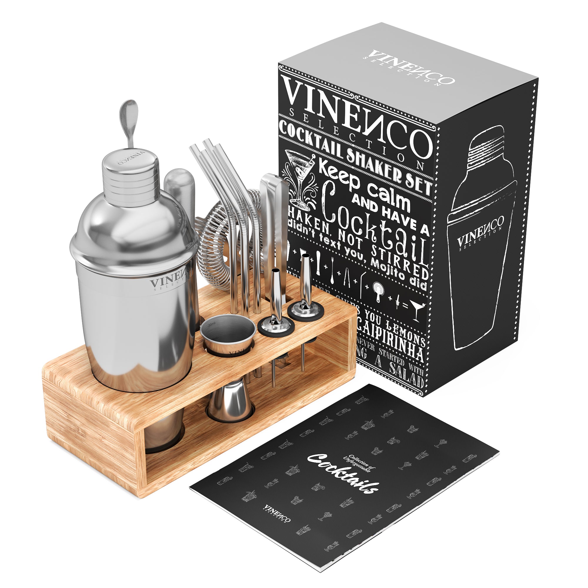 Manhattan Shaker Set + Stand